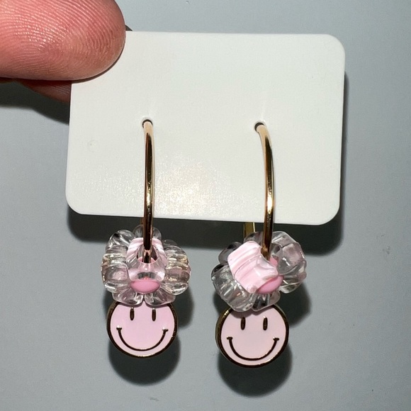 Hand Crafted | Jewelry | Smiley Hoop Earrings | Poshmark